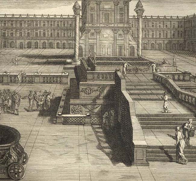 Columns of Bronze, Altar and Laver of the Temple of Solomon - 1 Kings Image