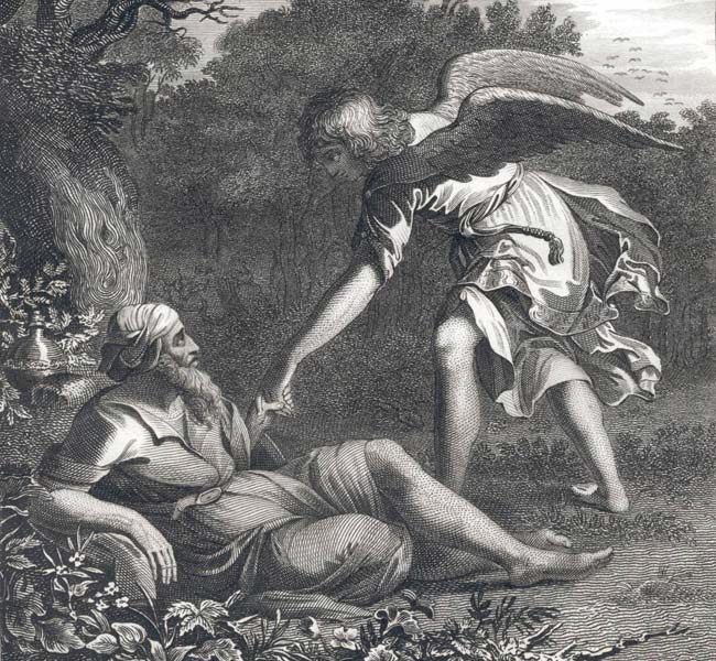 The Angel Appearing to Elijah - 1 Kings Image