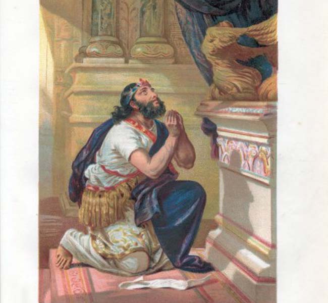 King Hezekiah Spreads His Case before the Lord. - 2 Kings Image