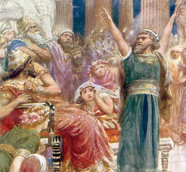 Daniel Prophesying at Belshazzar's Feast - Daniel Image