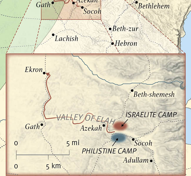 The Battle at Elah - ESV Global Study Bible Image