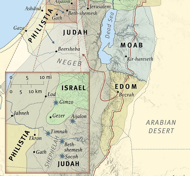 Syria and Israel Attack Judah - ESV Global Study Bible Image