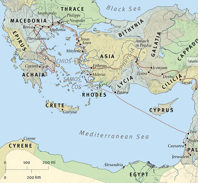 Paul's Third Missionary Journey - ESV Global Study Bible Image
