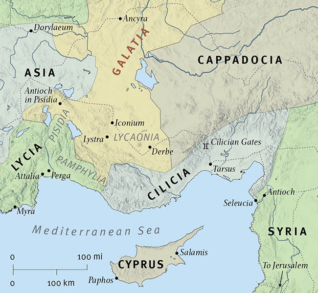 The Setting of Galatians - ESV Global Study Bible Image