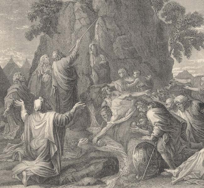 Moses Striking the Rock - Exodus Image