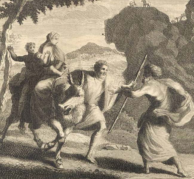 Aaron Meets Moses in the Wilderness - Exodus Image