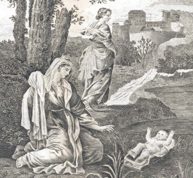 Moses Laid Amongst the Flags by His Mother - Exodus Image