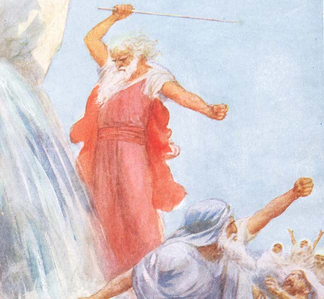 Moses Strikes the Rock - Exodus Image