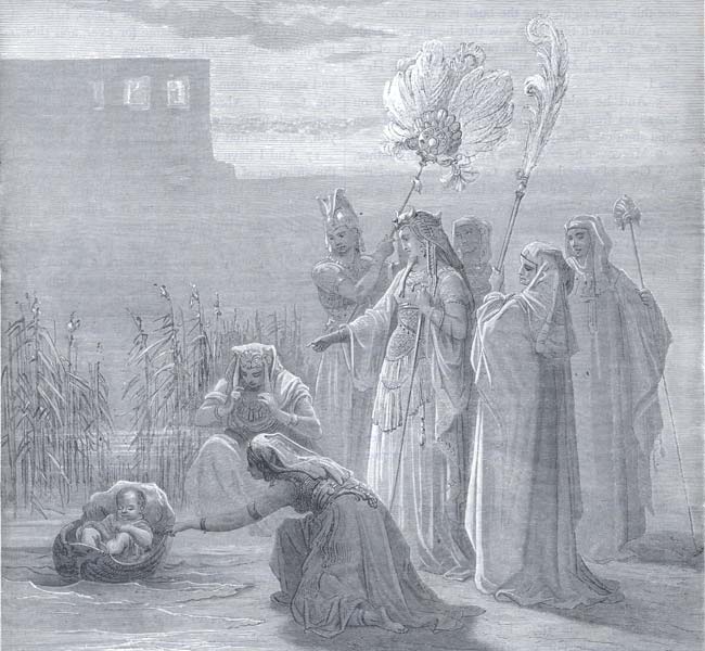 Pharaoh's Daughter Finds Moses - Exodus Image