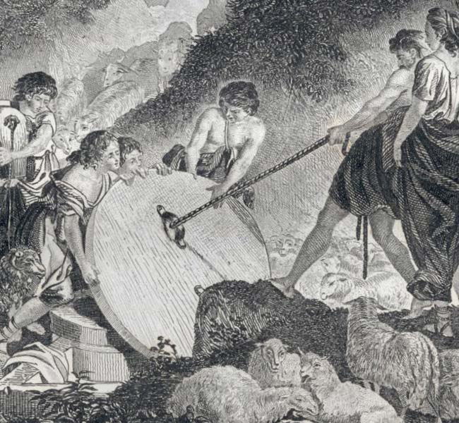 Jacob Rolled the Stone from the Well's Mouth - Genesis Image