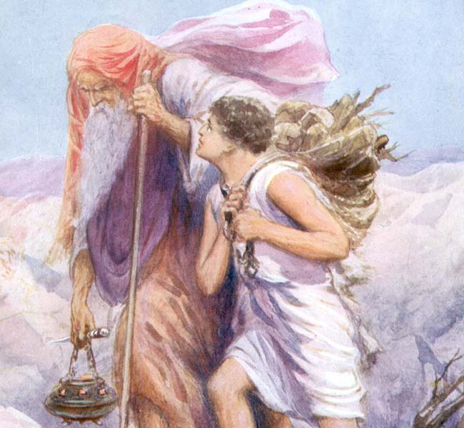 Abraham Taking Isaac to Be Sacrificed - Genesis Image
