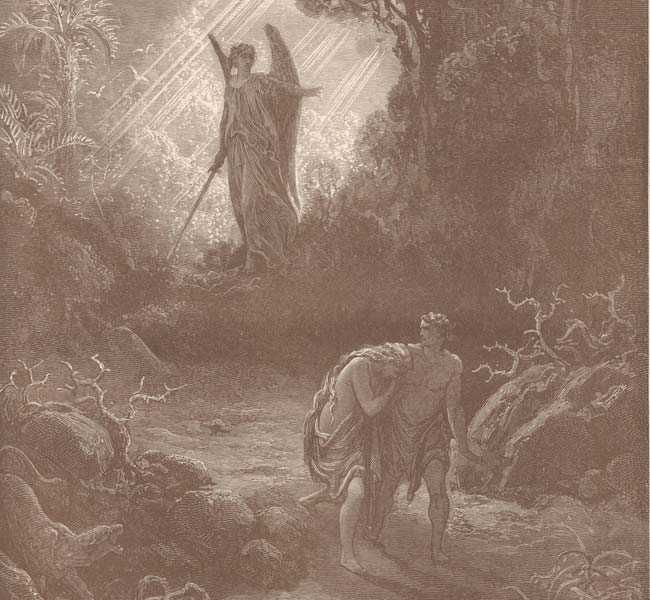 Adam and Eve Driven Out of the Eden - Genesis Image