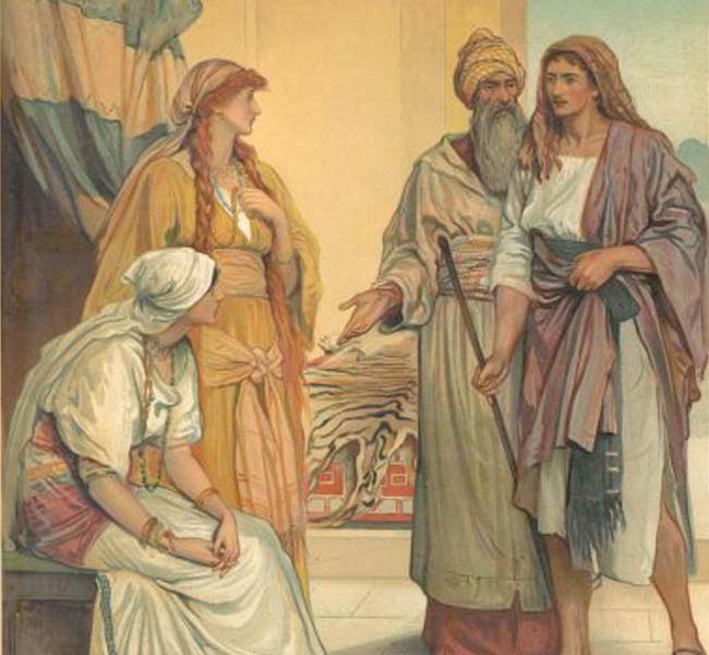 Jacob at the House of Laban - Genesis Image