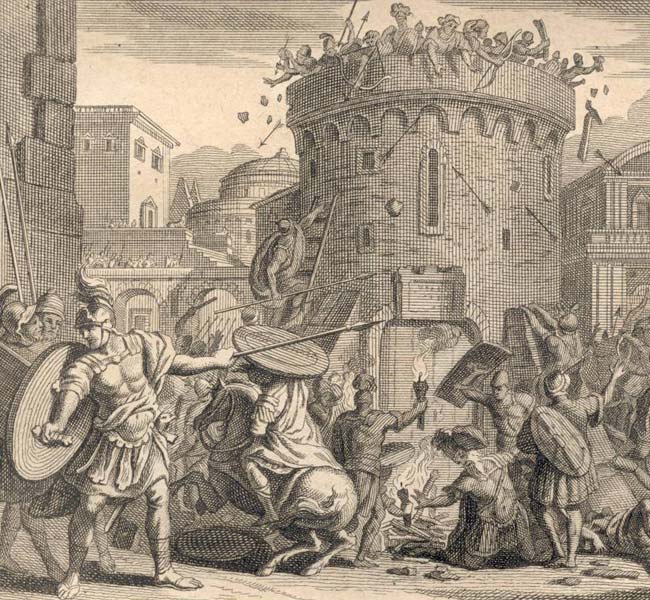 A Piece of a Millstone Kills Abimelech - Judges Image