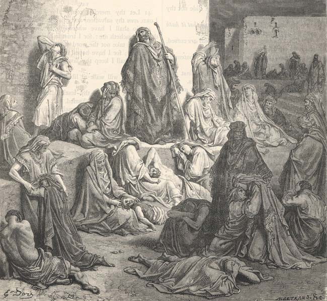 The People Mourning over the Ruins of Jerusalem - Lamentations Image