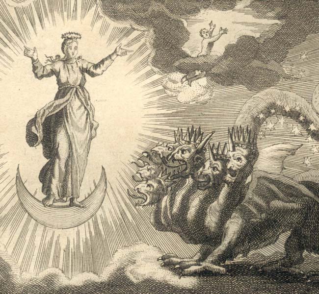 Woman in Labor and a Dragon - Revelation Image