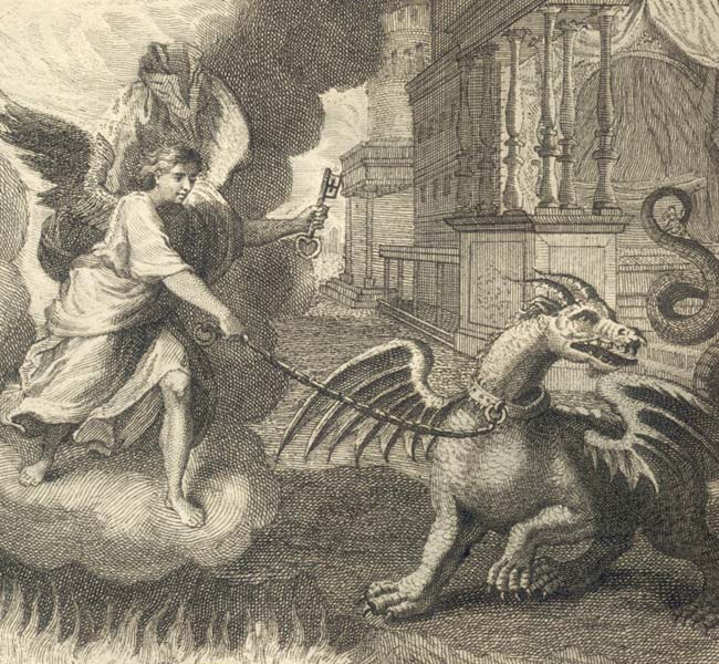 The Beast Is Chained and Thrown into the Abyss - Revelation Image