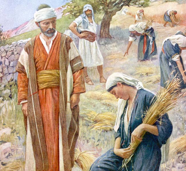 Boaz Speaks to Ruth - Ruth Image