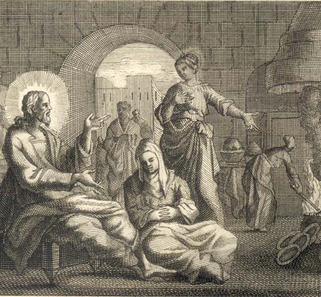 Jesus with Martha and Mary - The Gospels Image