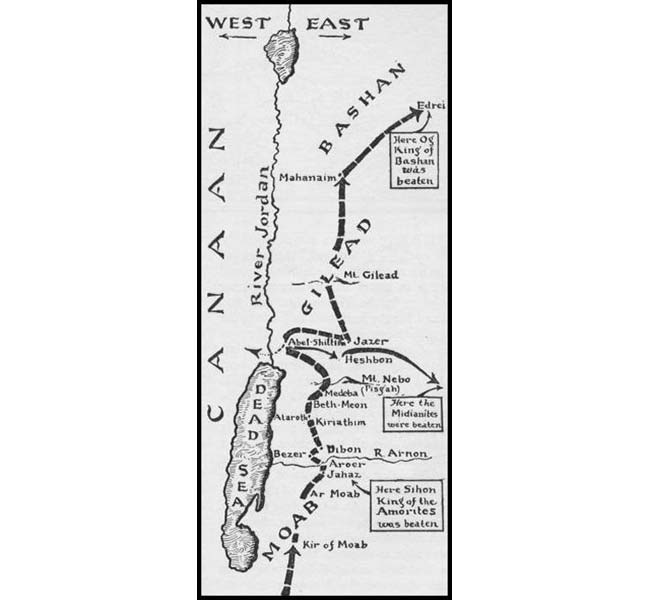 East of the Jordan - The Graphic Bible Image