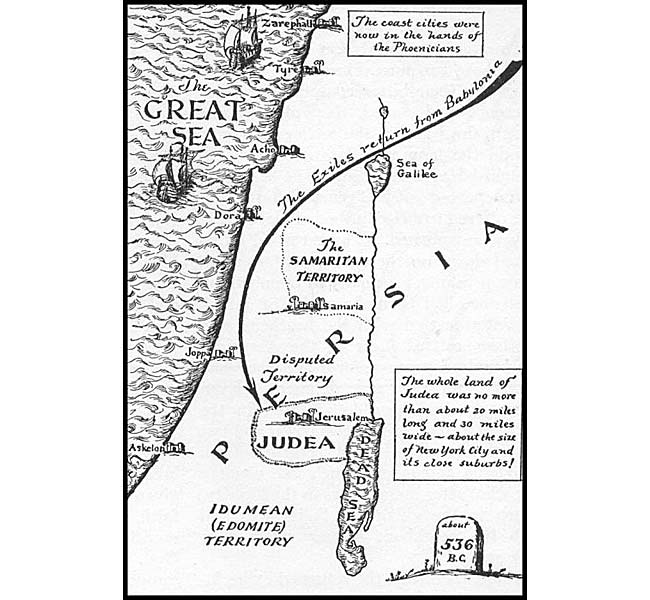 The Remnant Returns from Exile - The Graphic Bible Image