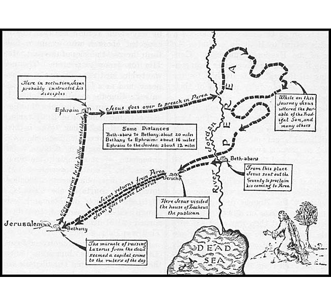 Jesus Flees to Perea - The Graphic Bible Image