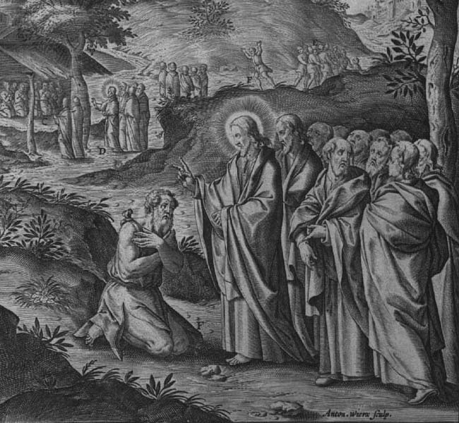 Jesus Healing Ten Lepers (engraving) - Classic BLB Images Image