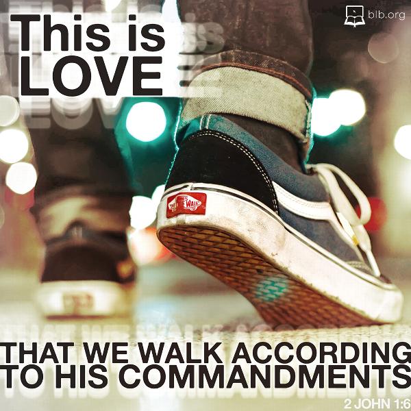 2 John 1:6 (NKJV) - Scripture Image