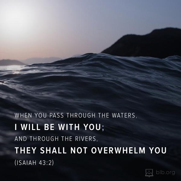 Isaiah 43:2 (ESV) - Scripture Image