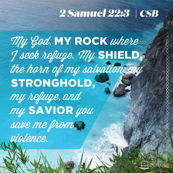 2 Samuel 22:3 (CSB) - Scripture Image