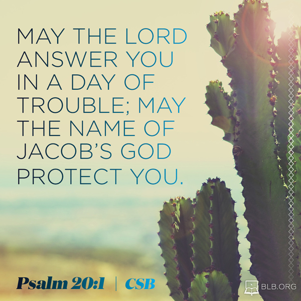 Psalm 20:1 (CSB) - Scripture Image