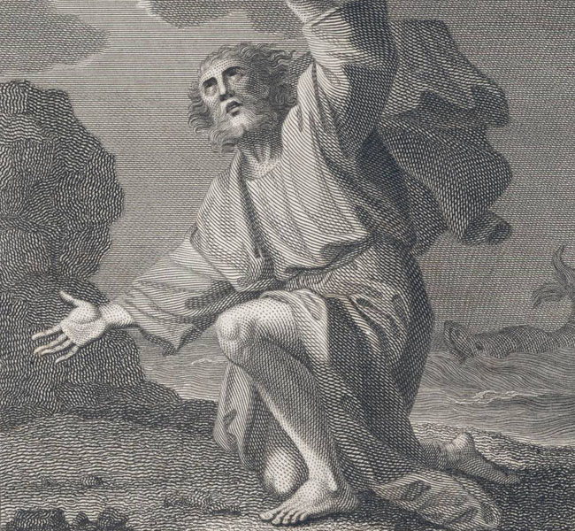 Jonah's Deliverance - Brown's Superb Bible Image