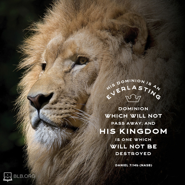Daniel 7:14 (NASB95) - Scripture Image