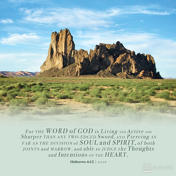 Hebrews 4:12 (NASB95) - Calendar Images Image
