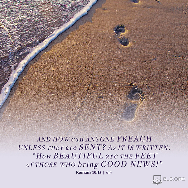 Romans 10:15 (NIV) - Calendar Images Image
