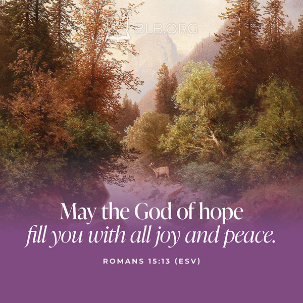 Romans 15:13 (ESV) - Calendar Images Image