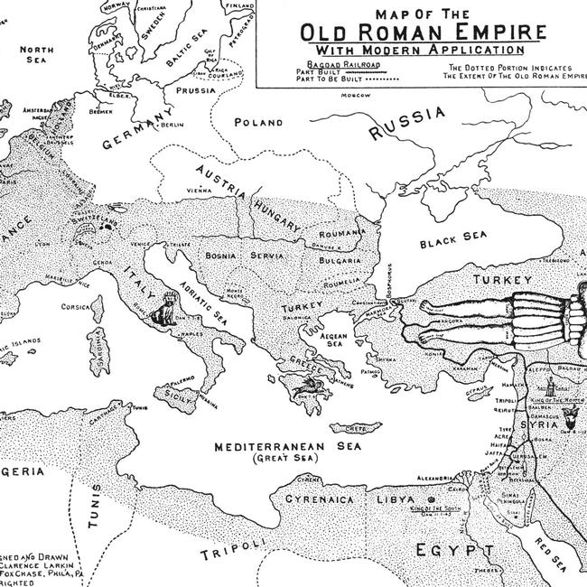 Map of the Old Roman Empire - Larkin Charts Image