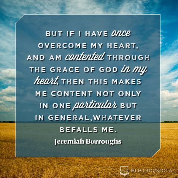 Contented Through the Grace of God (Burroughs) - Quotations Image