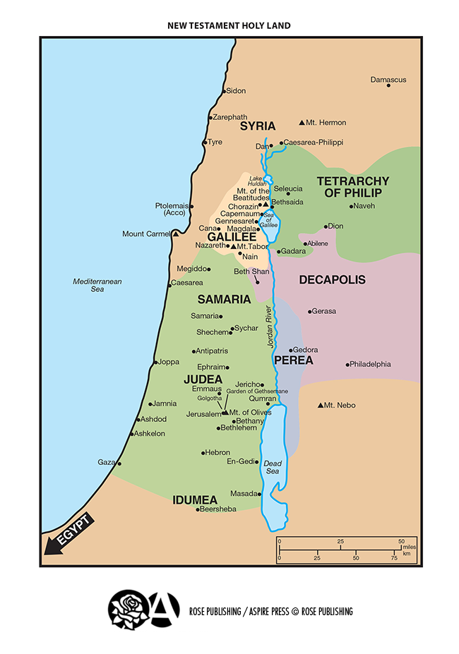Holy Land Abraham Ortelius, Holy Land, 1598 | The Map House