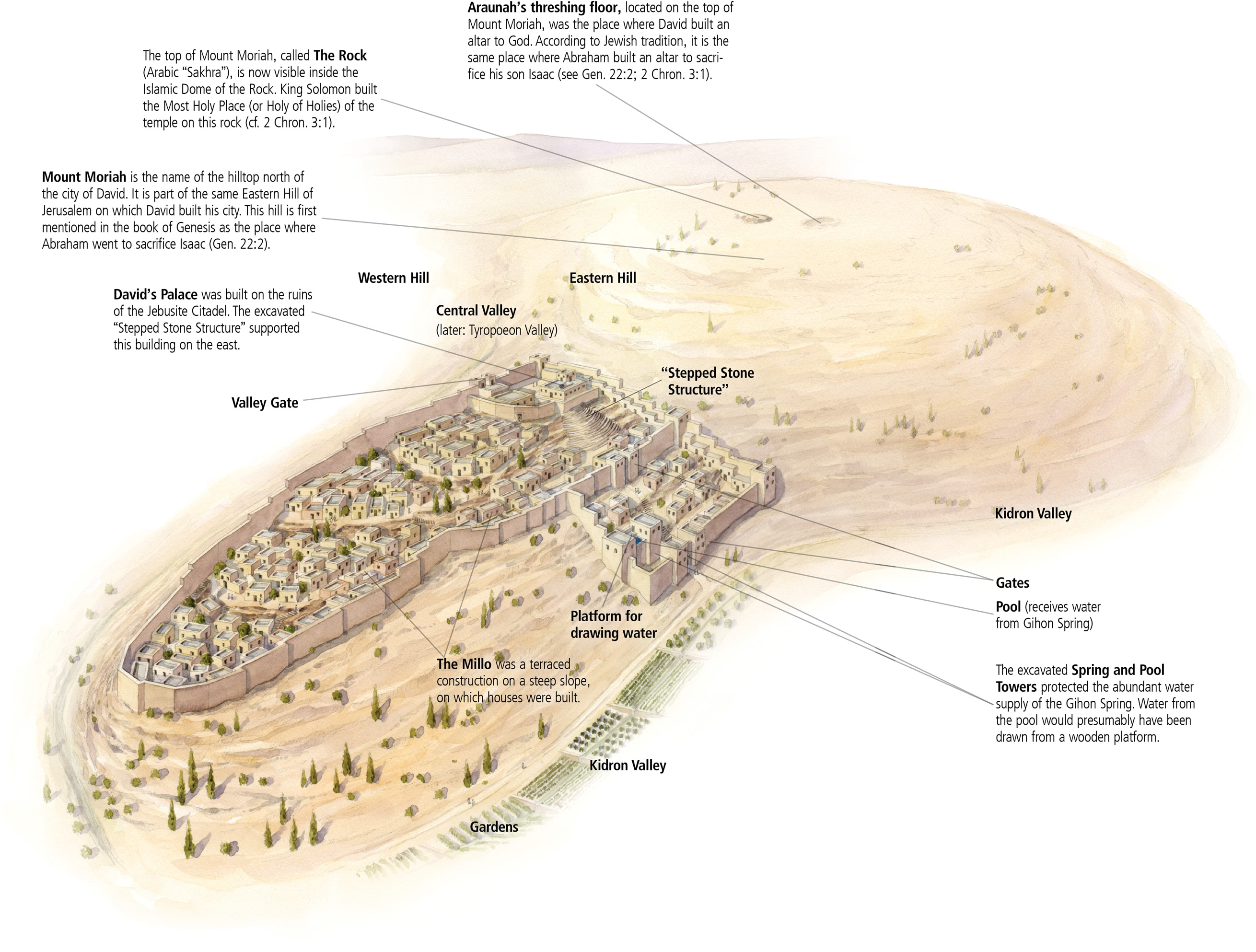 Jerusalem in the Time of David (2 Sam. 5:5-7; 1 Chron. 11:4-6)
