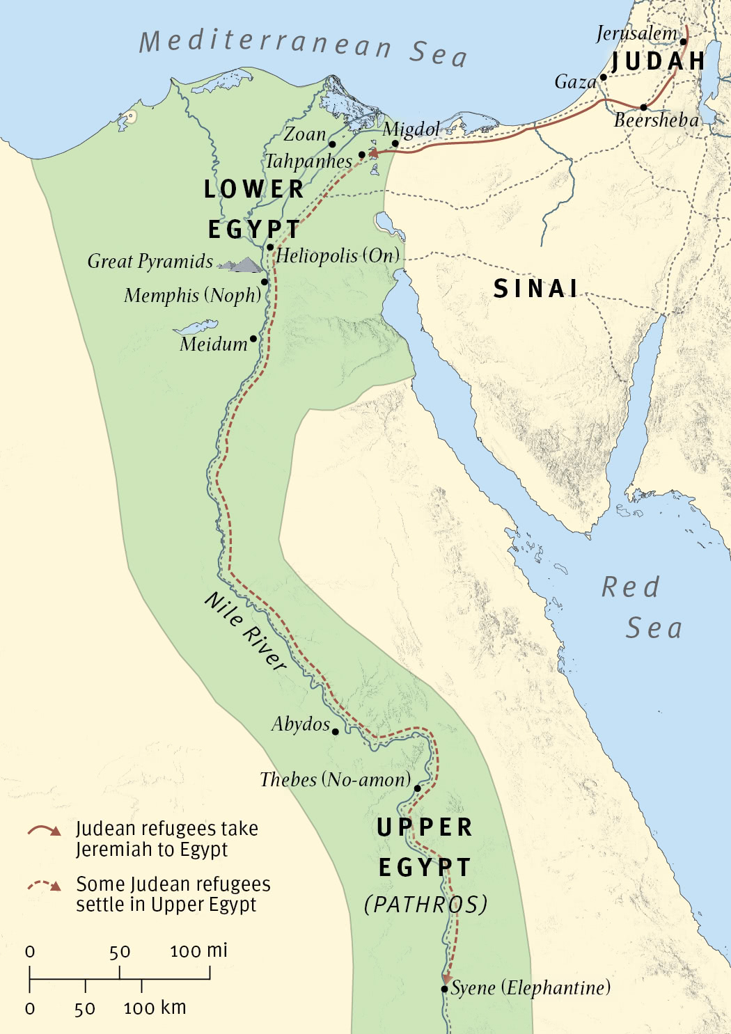 Jeremiah Prophesies against Egypt