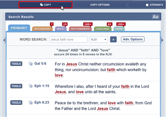 Copy Feature Help Tutorial