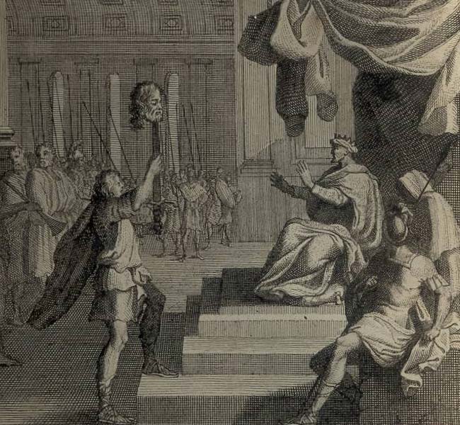 David Presents Goliath's Head to Saul - 1 Samuel Image