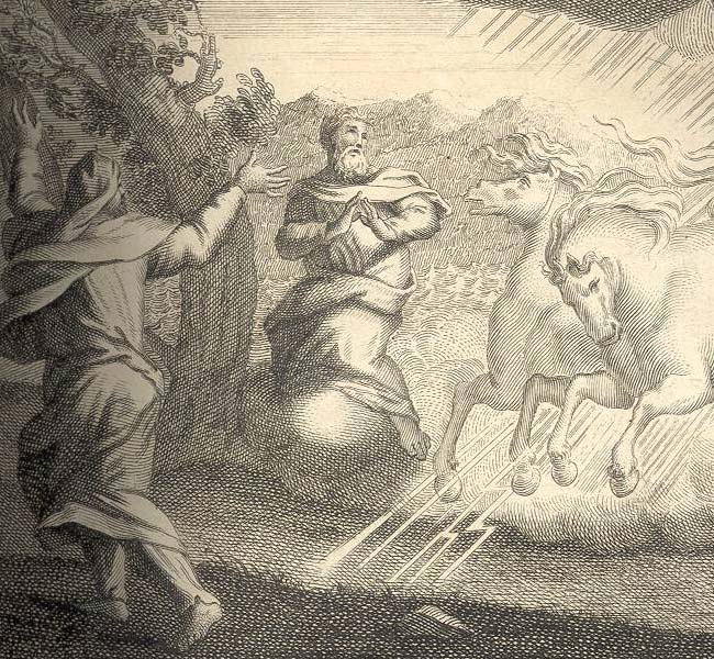 Elijah Goes up by a Whirlwind into Heaven - 2 Kings Image