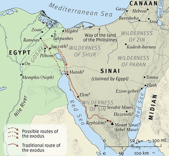 The Journey to Mount Sinai - ESV Global Study Bible Image