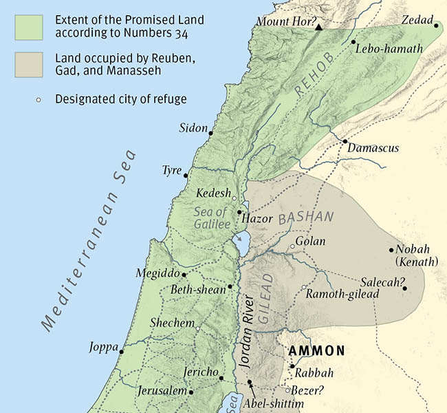 The Boundaries of the Promised Land - ESV Global Study Bible Image