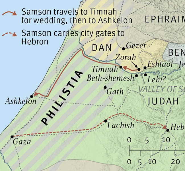 Samson's Exploits - ESV Global Study Bible Image