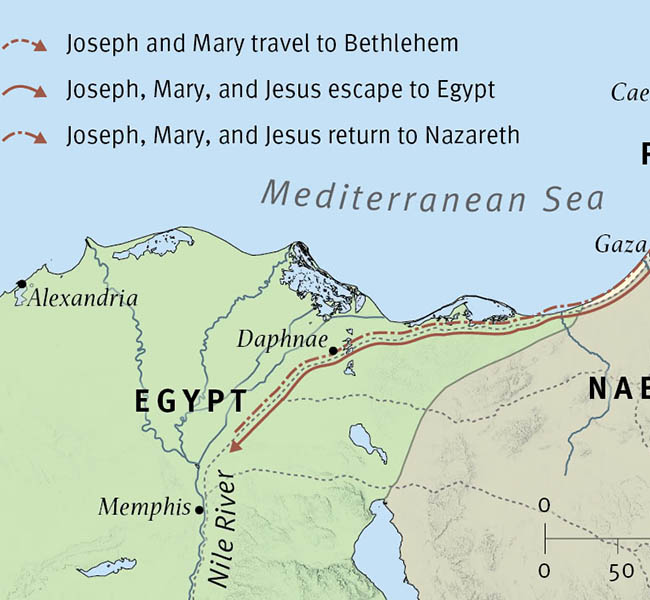 Jesus' Birth and Flight to Egypt - ESV Global Study Bible Image