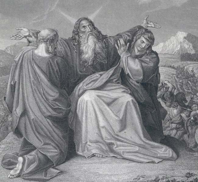 The Holding up of the Hands of Moses - Exodus Image