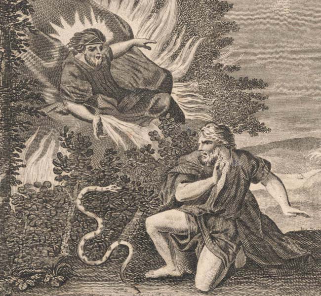 Moses and the Burning Bush - Exodus Image